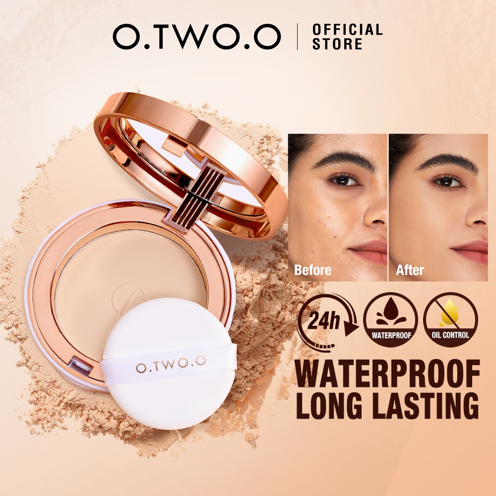 O.TWO.O Setting Powder Oil Control Compact Waterproof Long Lasting ...