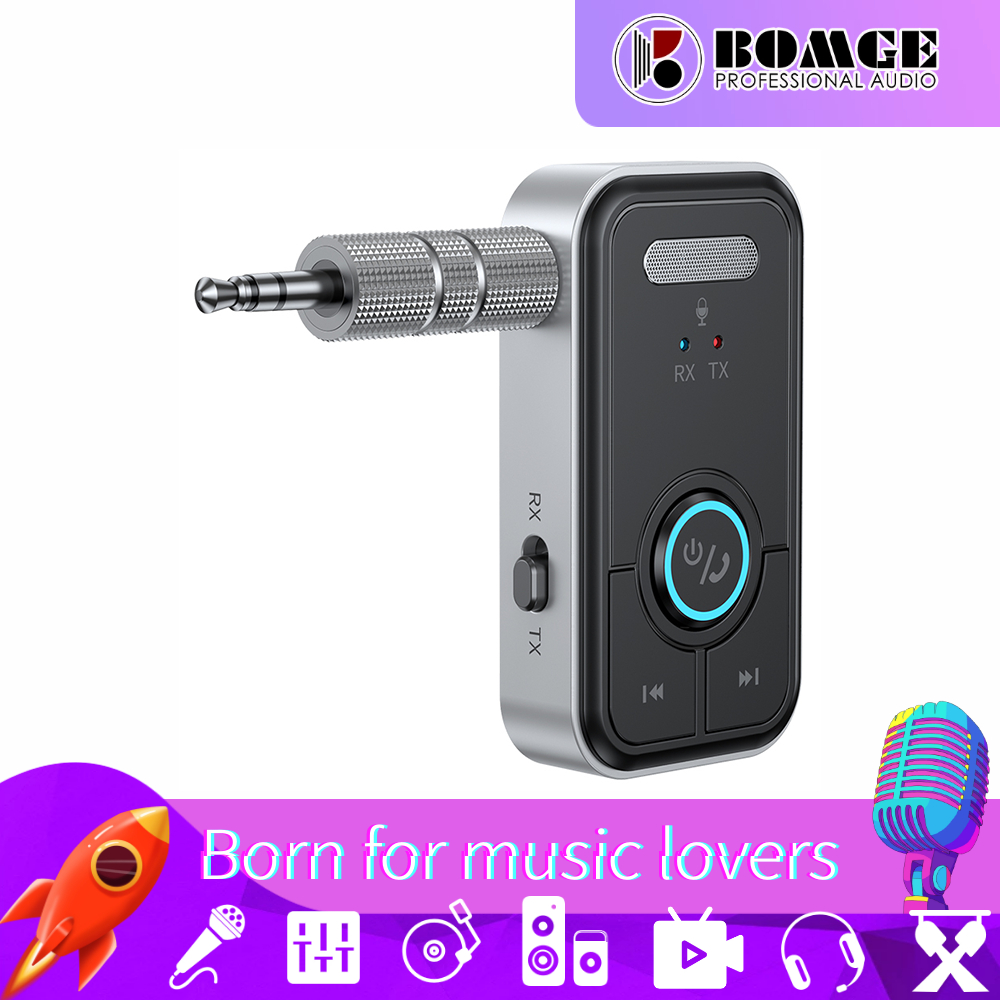 Bluetooth 5.3 Adapter 3.5mm Jack Aux Dongle, 2-in-1 Bluetooth ...