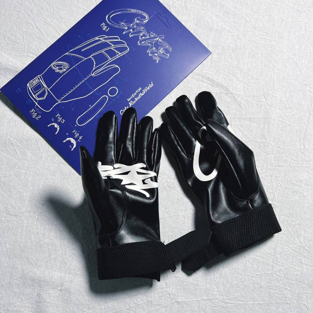 Corteiz Printed Gloves Mesh Leather Stitching Gloves Motorcycle Gloves ...
