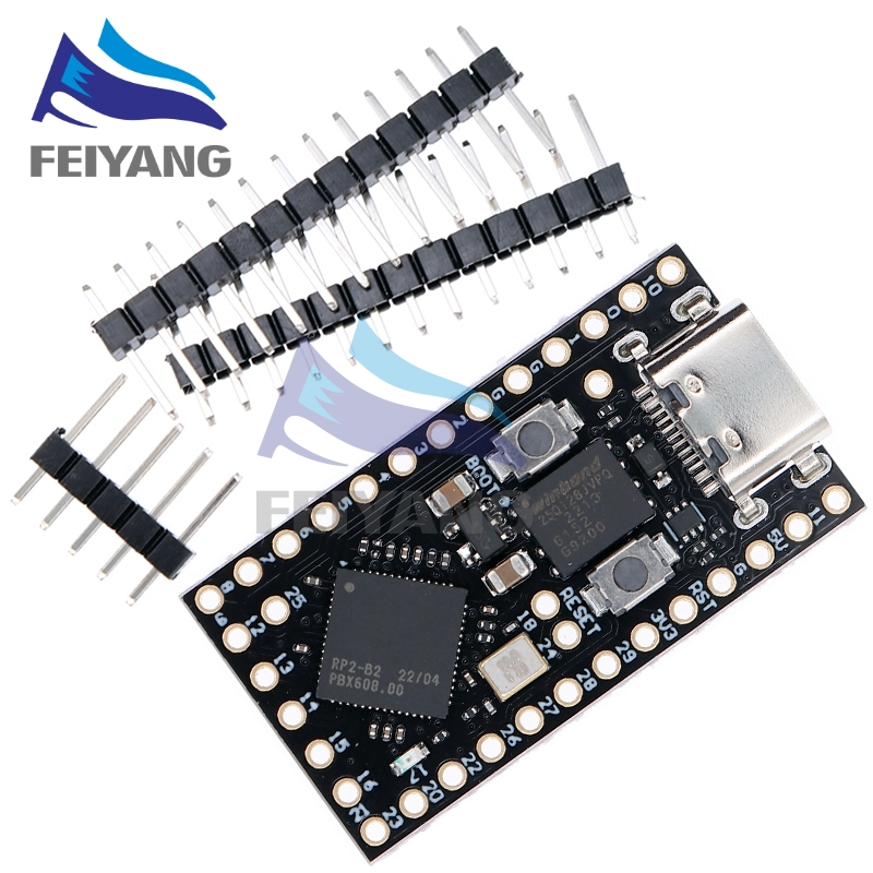 Rp2040 Pro Micro Raspberry Pi Pico Development Board Dual Core Supports Mciro Python Shopee 