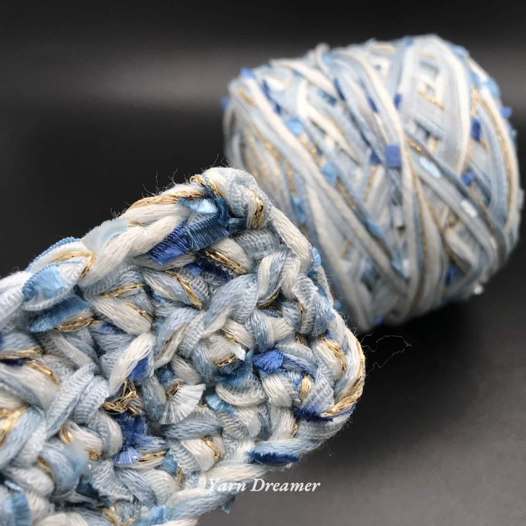 Benang Kait Beg Benang Crochet Yarn for Bag Glitter Yarn Crochet Wool ...