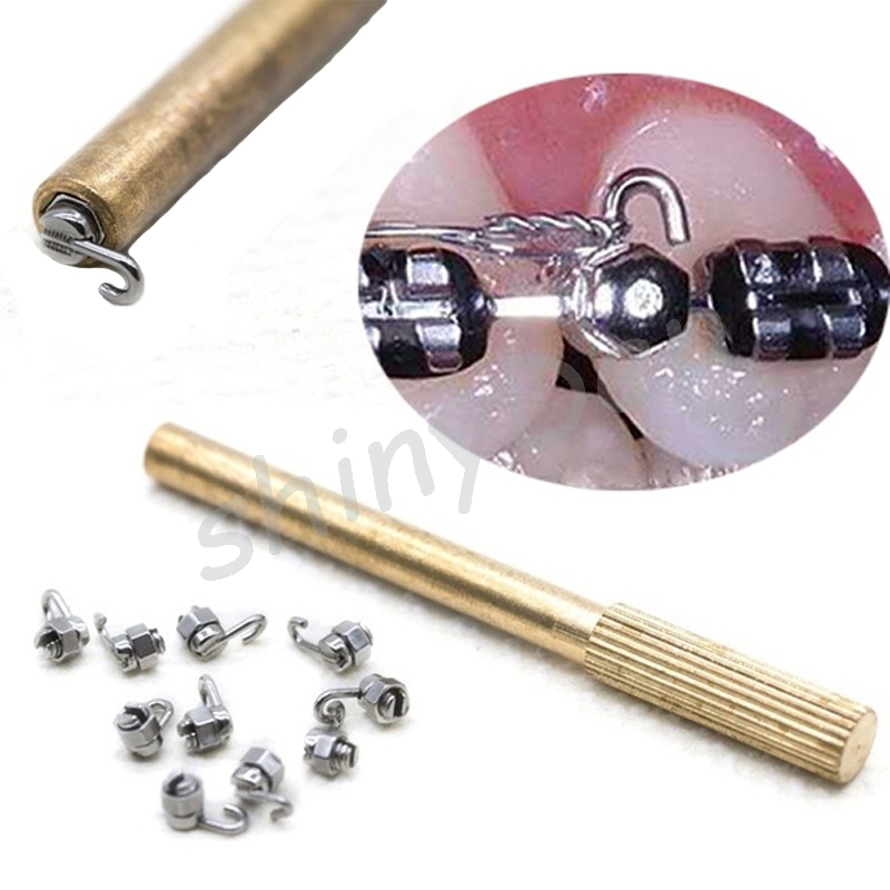 10pcs Dental Crimpable Hook Dental Lab Orthodontic Activity Hook Stops ...