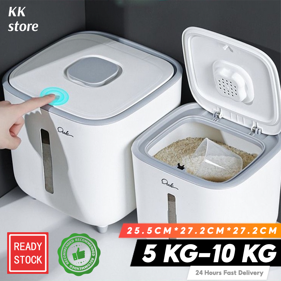 Rice Storage Box Grain Container Household Cereal Rice Bucket Insect ...