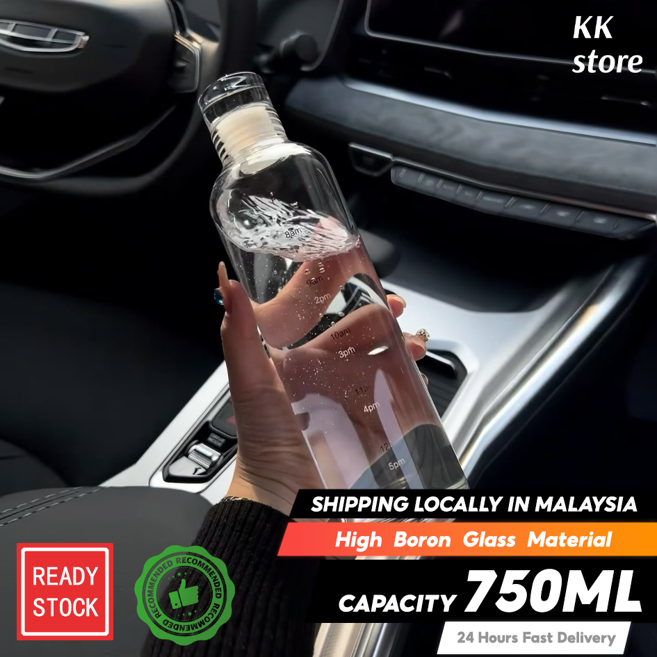 Ready Stock 500ml/750ml Ins Style Water Bottle Drinking Water Botol Bekas Air Botol Minuman High ...