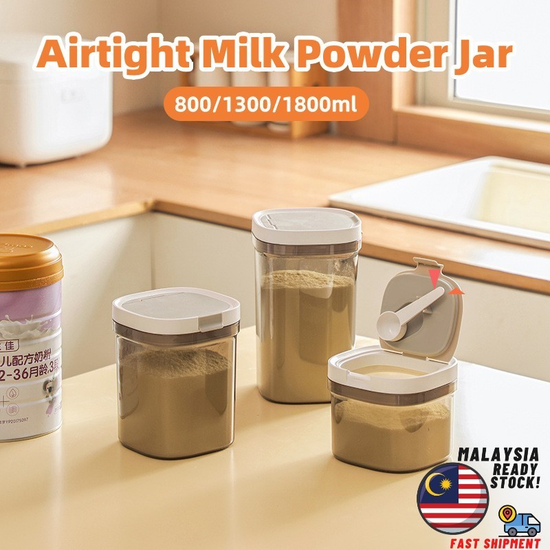 Airtight Milk Powder Jar Sealed Milk Powder Tank Food Sealed Jar Free ...