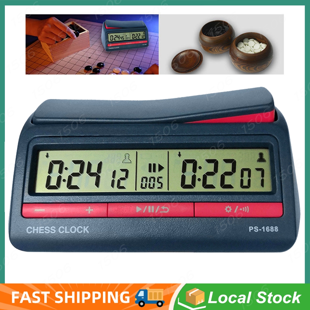 Digital Chess Clock Count Up Down International Checkers Board Game ...