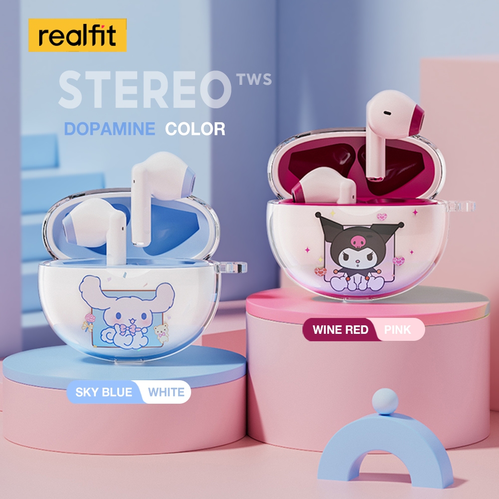 Realfit F2 Bluetooth Earphone Excellent Bass Wireless Earbuds with Mic ...