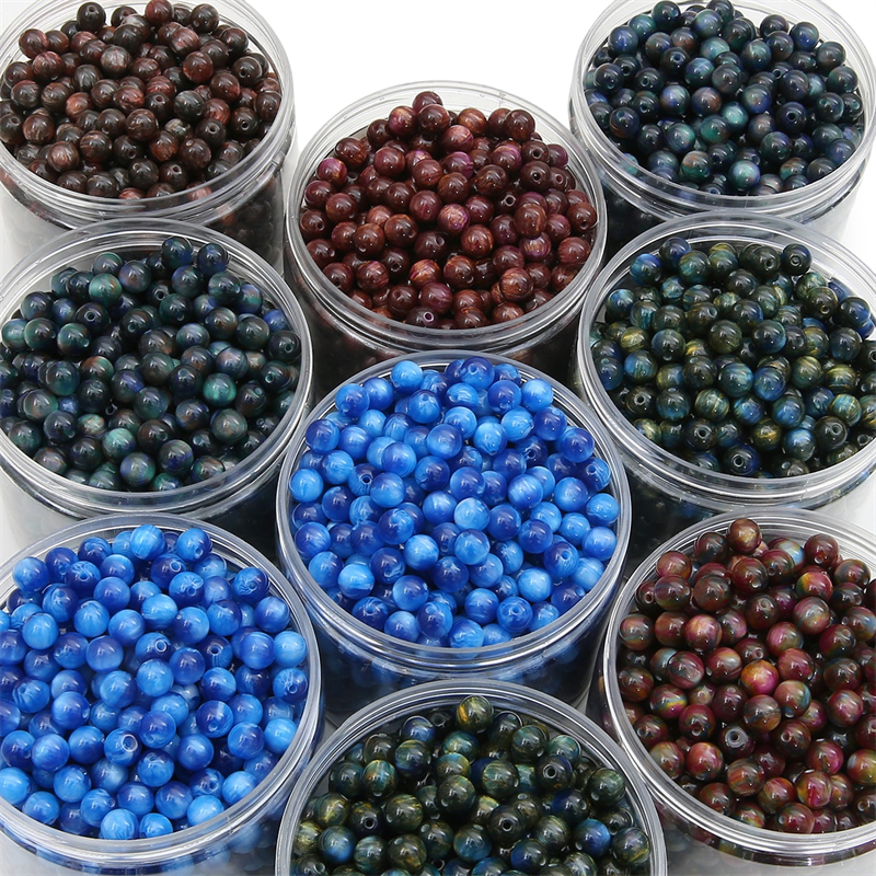 8mm/10mm/12mm Resin Beads Starry Sky Round Loose Spacer Beads for ...