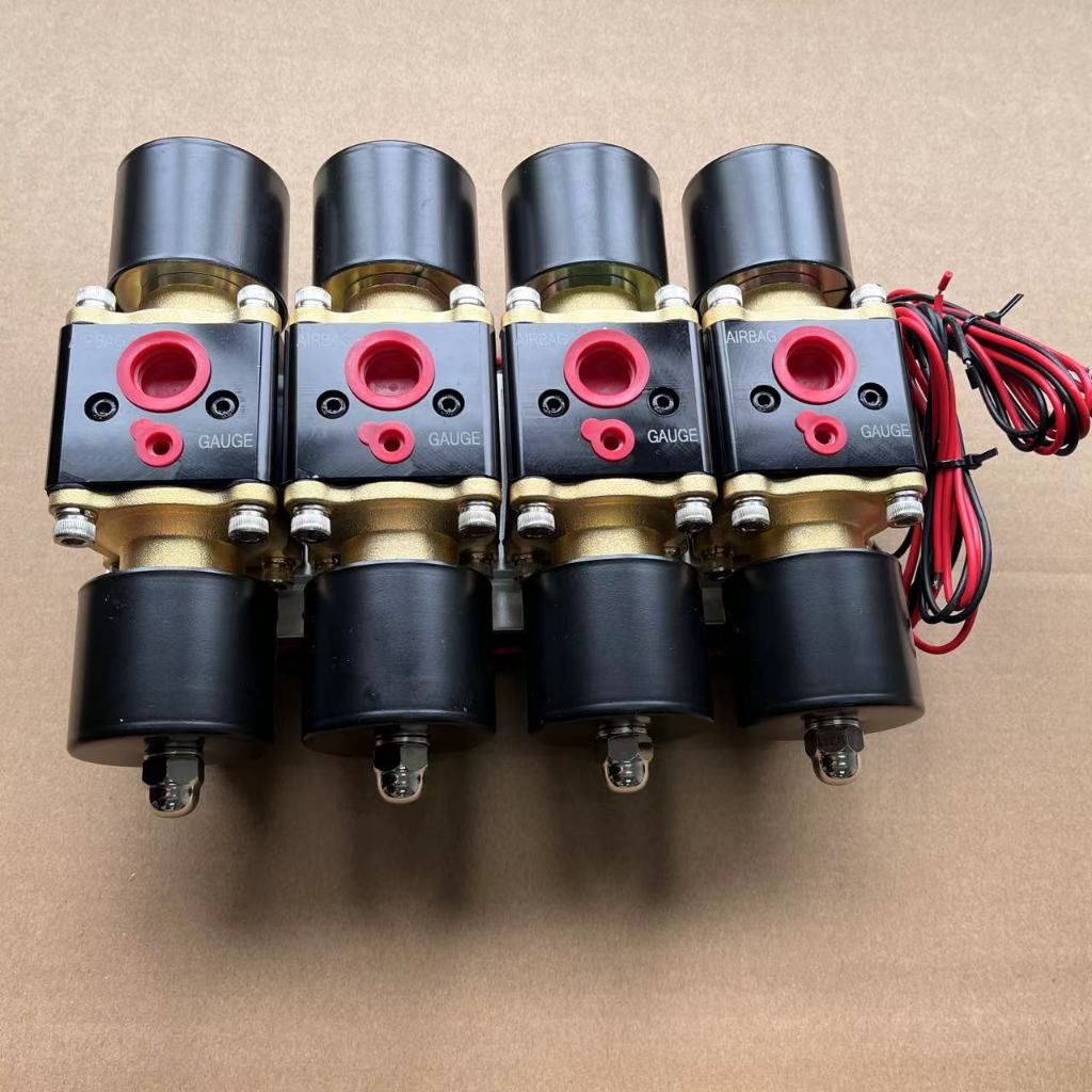 2way / 4way high air flow air ride suspension system manifold solenoid ...