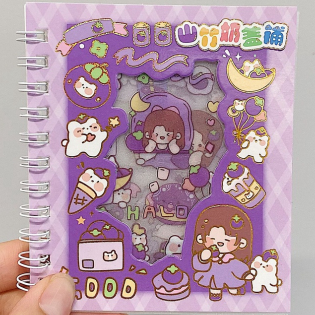 Kawaii Frosted Handbook Stickers Cartoon DIY Decorative Material ...