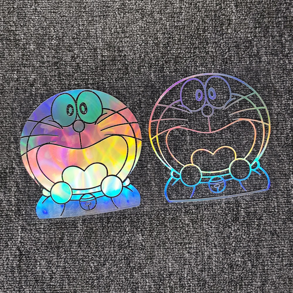 Car Stickers Doraemon Cartoon Cute Lovely Reflective Decals For Fuel ...