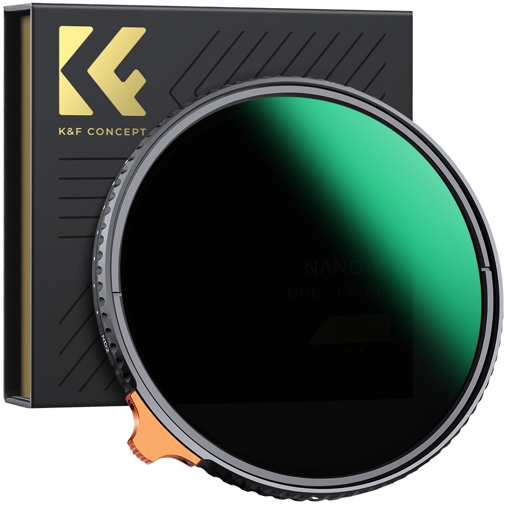 K&F Concept ND2-ND400 Pro (1-9 Stops) Lens Filter ND Fader Variable Neutral Density 49 52 55 58 ...