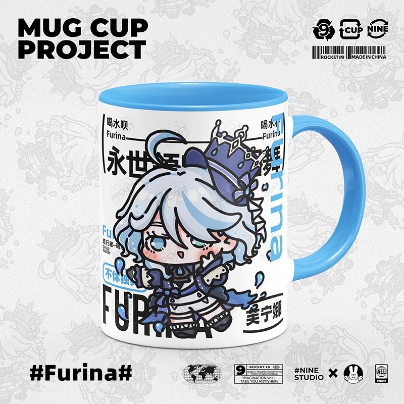 Furina Marco Cup Anime Game Merch Genshin Impact Porcelain Cup Focalors ...