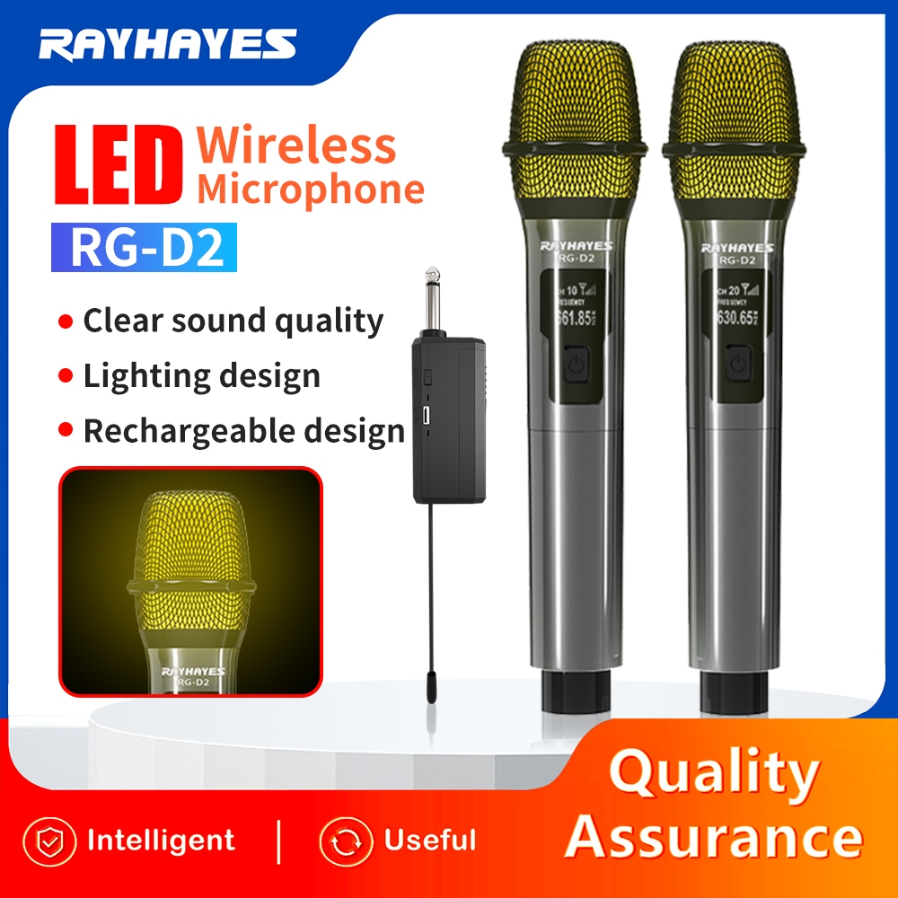RAYHAYES RG-D2 original wireless Microphone Clear vocal Noise reduction ...