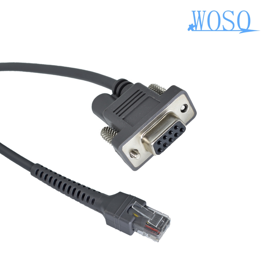 2M DB9 to RJ50 RS232 serial port Wired CBA-R01-S10PAR Barcode Scanner ...