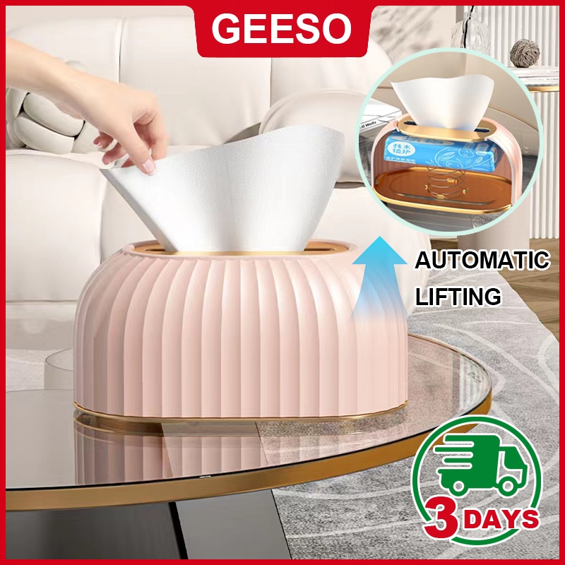 GEESO Luxury Tissue Box Holder Tissue Holder Toilet Tissue Holder Kotak ...
