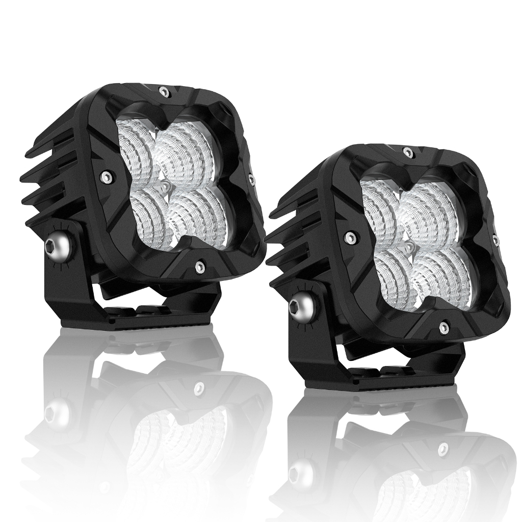 Novsight WL6 3 Inch LED pod light Square Light Driving Light Spot light ...