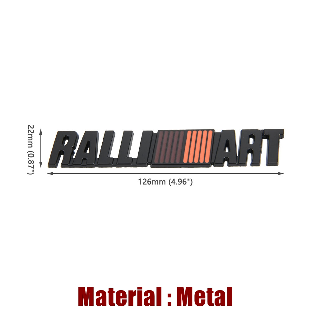 3D Emblem Front & Rear Sticker RALLIART MIVEC Badge Decal Stickers For ...