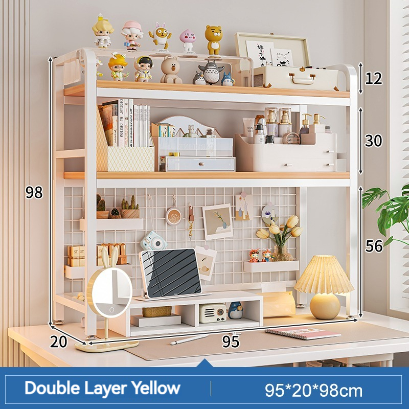 Study Simple Bookcase Shelf Dormitory Desktop Rack Household Office ...