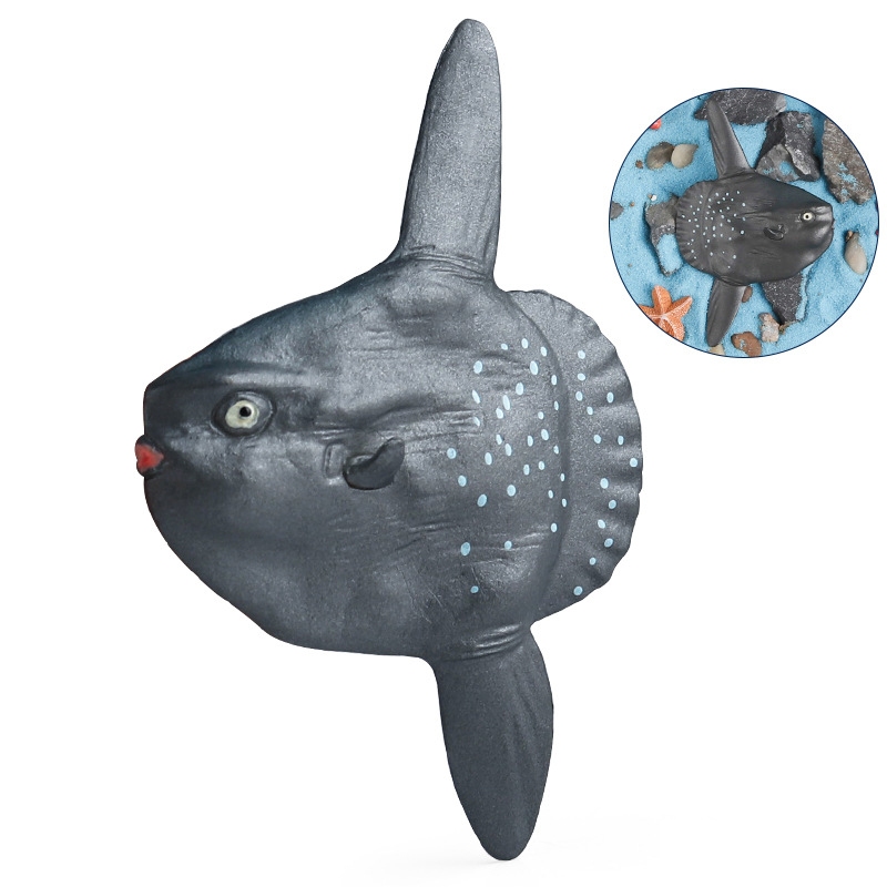 Simulated cognitive marine animal model solid mola sunfish moon fish ...