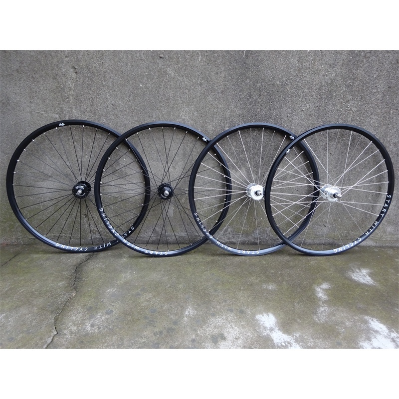 LEVEL UP 700c fixed gear Retro wheelset single speed bike stainless ...