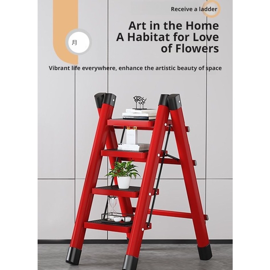 Multifunctional portable thickened storage ladder for living room ...