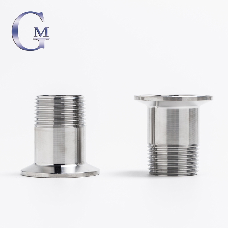 304 Stainless Steel Sanitary Male Threaded Ferrule Pipe Fitting Tri ...