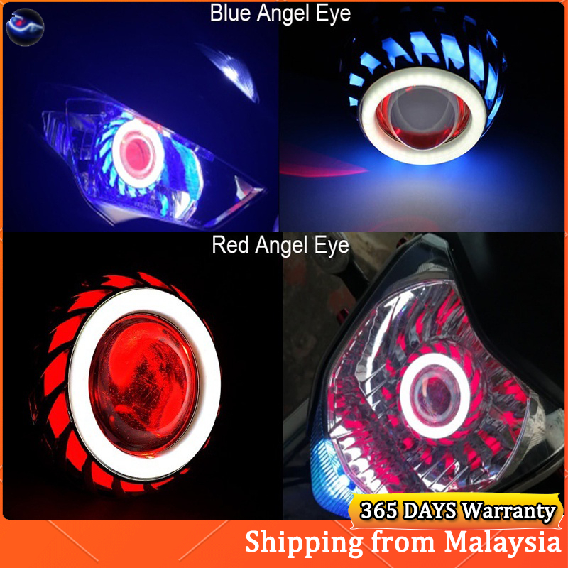 Motorcycle LED Headlight Projector light 【In stock】Lens Dual Angel ...