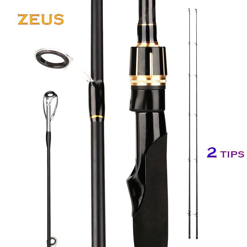 9ft Carbon Fiber Spining Fishing Rod Double Tips M&MH Action Ultimate ...