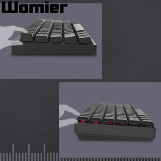 WOMIER 118 Keys Low Profile Pudding Keycaps Shine Through PBT Keycap ...