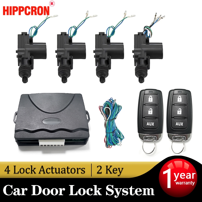 Car Door Lock Remote Control Universal Keyless Entry System Locking Kit ...