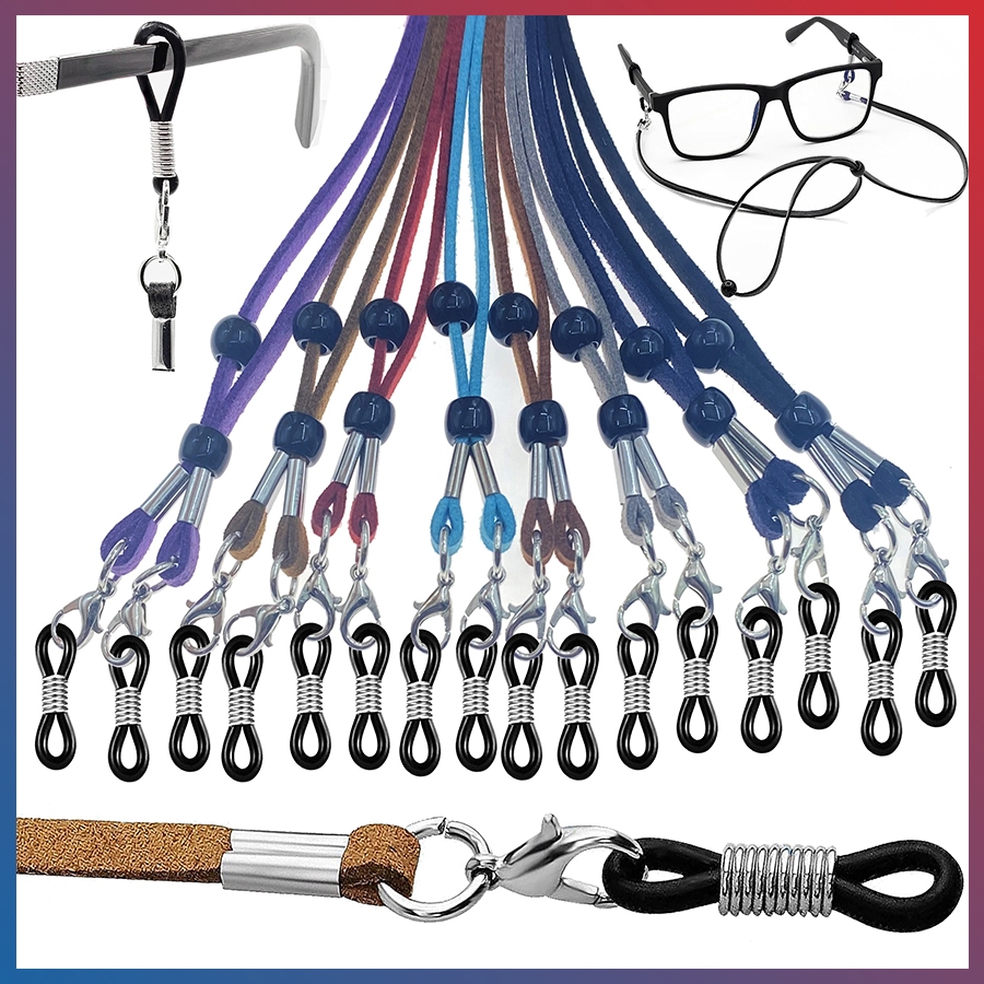 Eyeglasses Holder Strap Cord - PREMIUM LEATHER Eyeglasses String ...