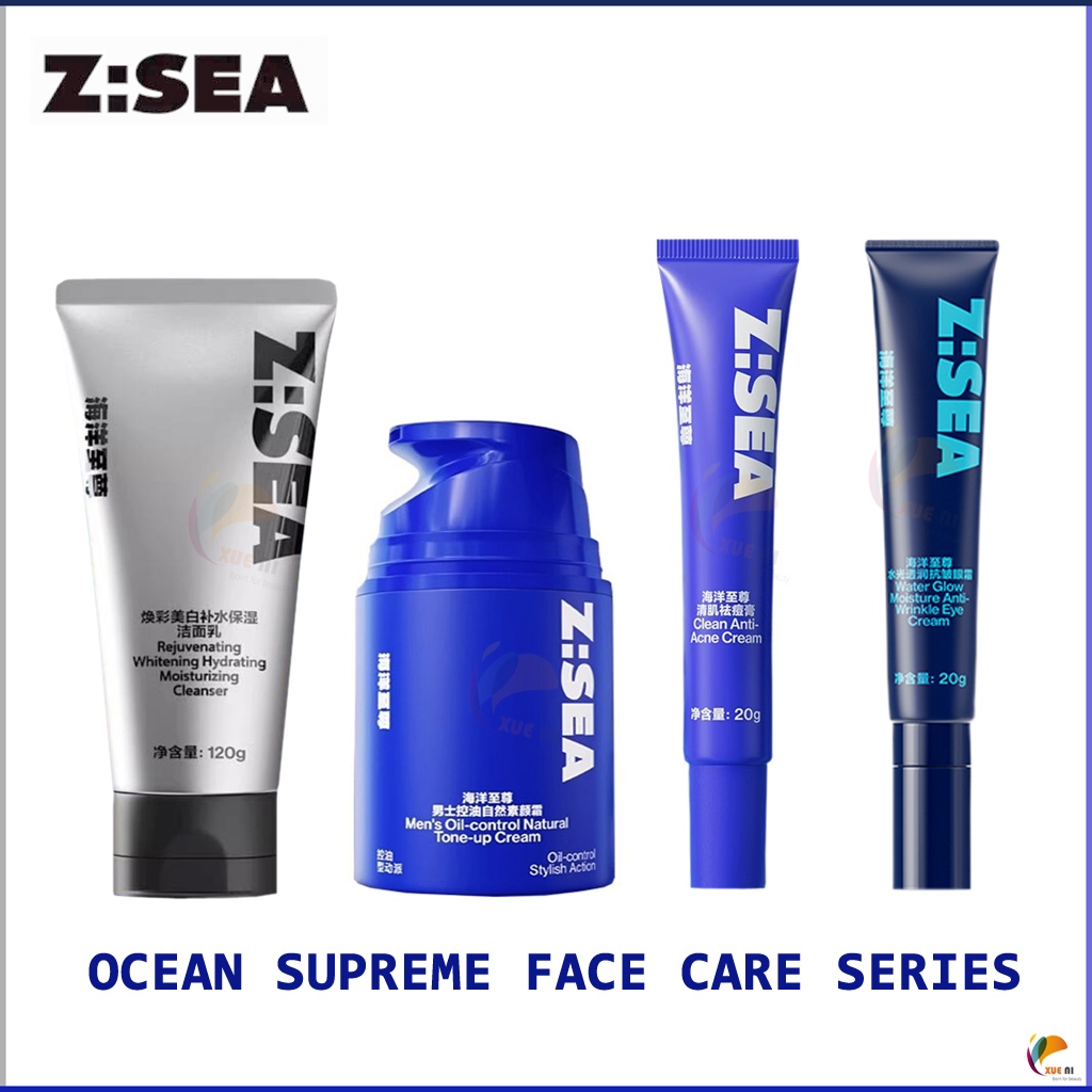 Official Authentic Z:SEA Ocean Supreme Men's Facial Care Series ZSEA Acne removing cream toning ...