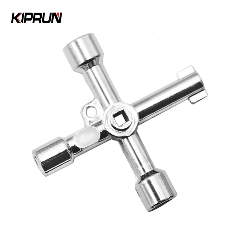 KIPRUN Universal Triangle Square Key Wrench Plumber Keys, 4 Way ...
