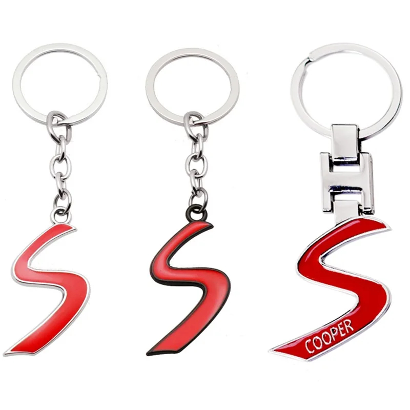 Car Keychain S Logo Key Ring Holder For BMW Mini Cooper S One JCW ...