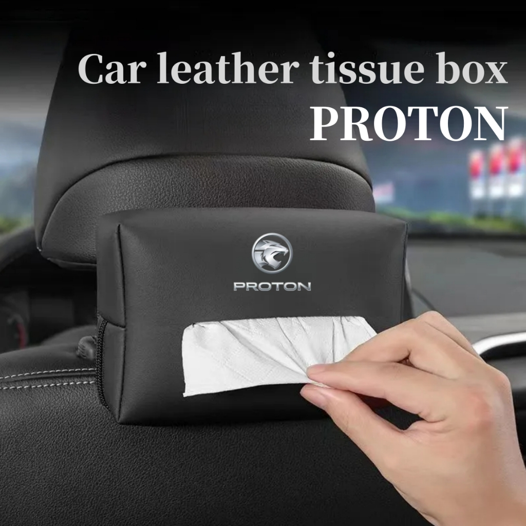 PROTON car leather tissue box for X50 X90 X70 | Shopee Malaysia