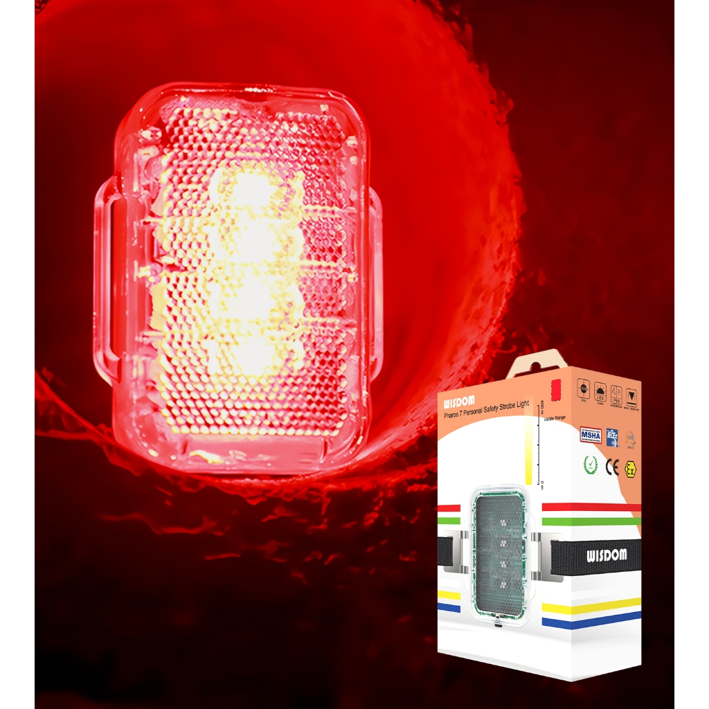 WISDOM Pharos 7 Personal Safety Light with Headband, Rechargeable ...