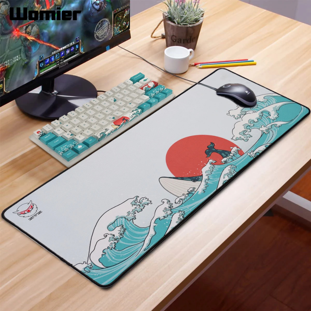 WOMIER Gaming Mouse Pad Oversized Theme Keyboard Mouse Mat for PC ...