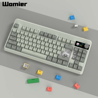 WOMIER XVX M87 Pro Tri-Mode Mechanical Gaming Keyboard OLED Display ...