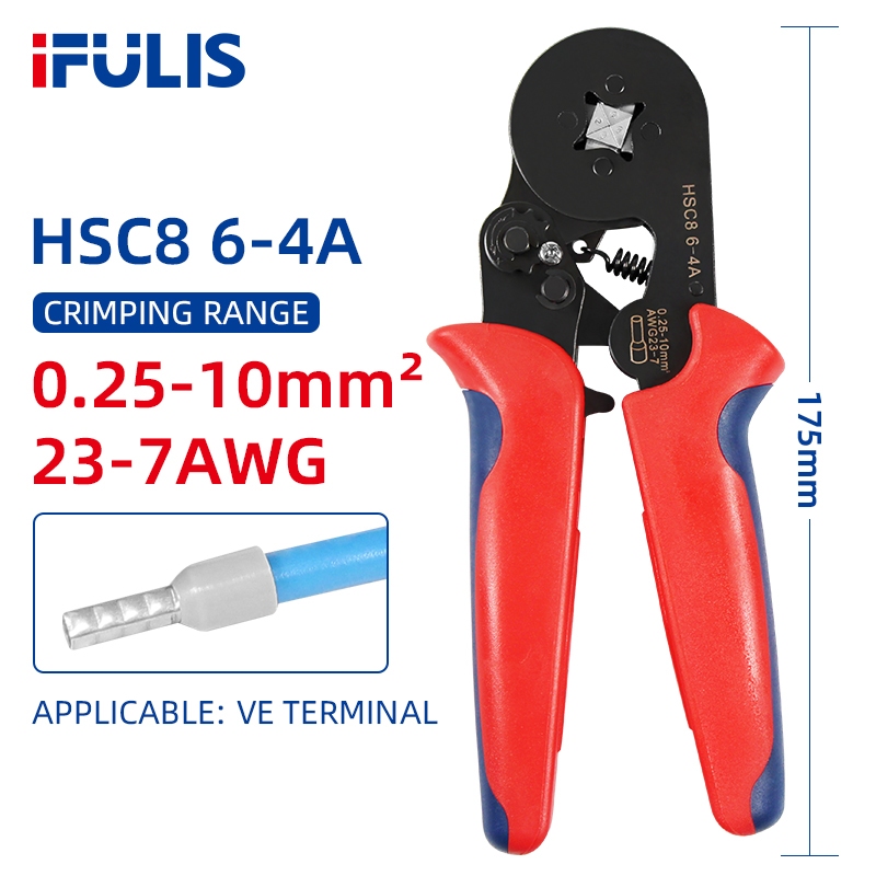 Tubular Terminal Crimping Pliers HSC8 16-4S/16-6S 16mm² HSC8 6-4 10mm² ...