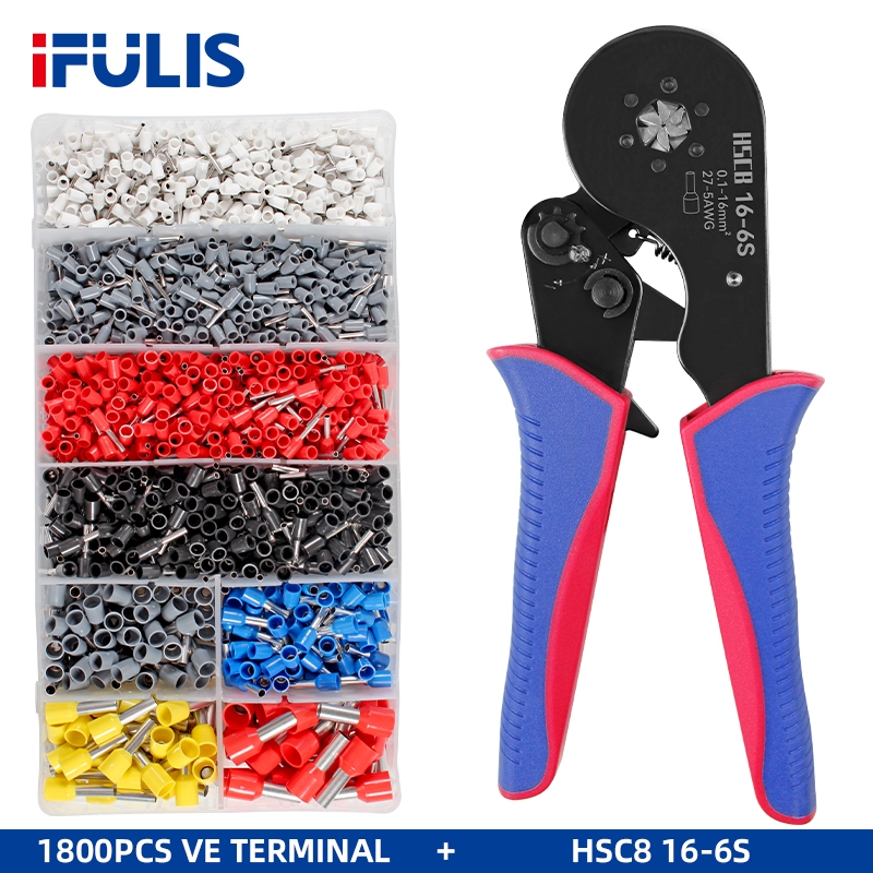 Tubular Terminal Crimping Pliers HSC8 16-4S/16-6S 16mm² HSC8 6-4 10mm² ...