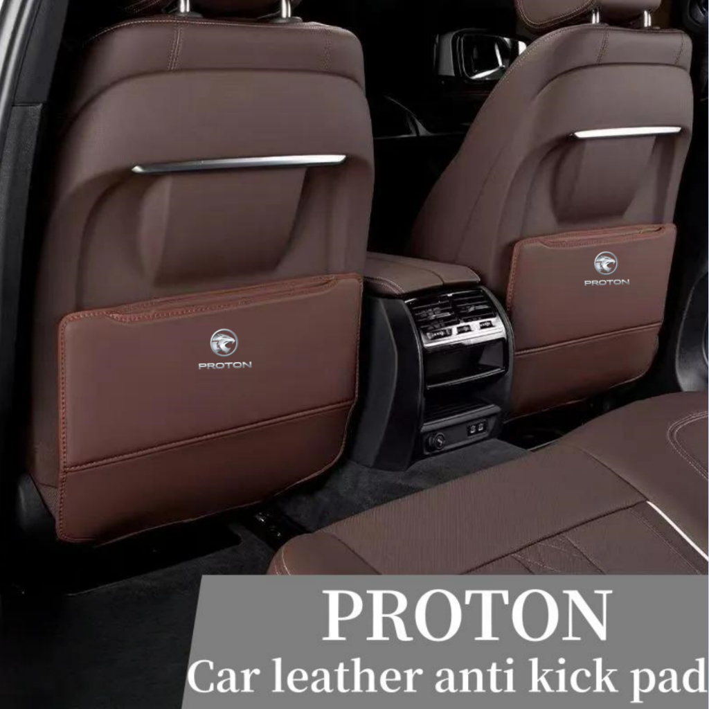 PROTON car Leather Anti-Child-Child-Kick Pad Car Storage Seat Back ...