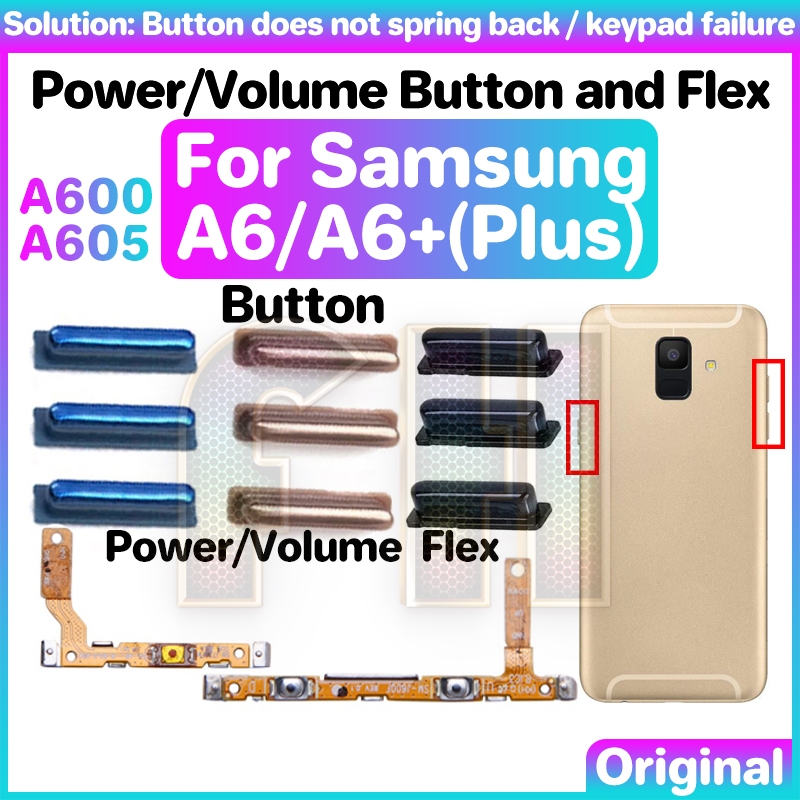 Power volume button flex For Samsung Galaxy A6 PLUS A600 A605 plus Side ...