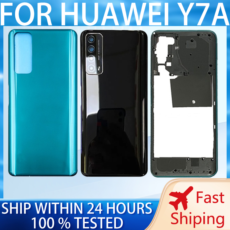 Full Housing For Huawei Y7A / P Smart 2021 LCD Middle Frame Front Bezel ...