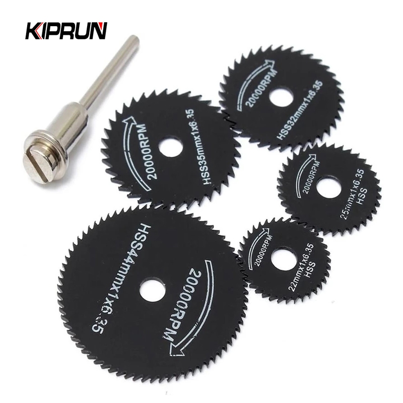 KIPRUN 6Pcs Mini HSS Circular Saw Blade Rotary Tool For Dremel Metal ...