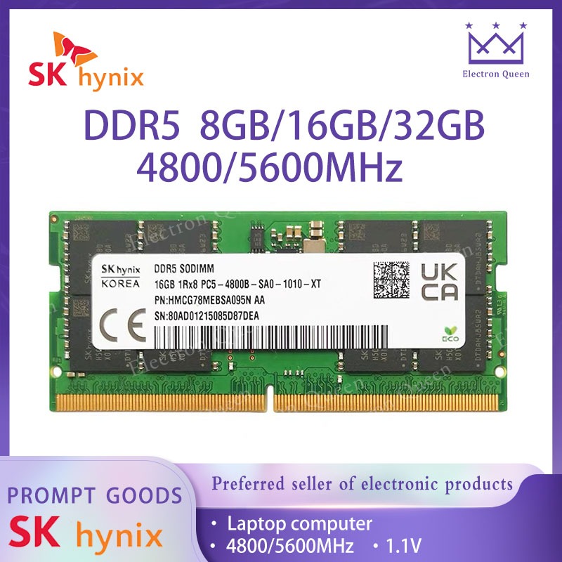 [Ready Stock] SK Hynix Hynix DDR5 16GB * 2 4800/5600MHZ Laptop Memory ...