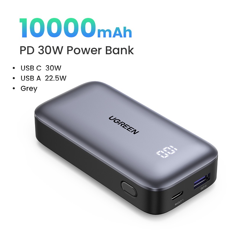 UGREEN PD30W Power Bank Fast Charge 10000mAh Portable PowerBank for ...
