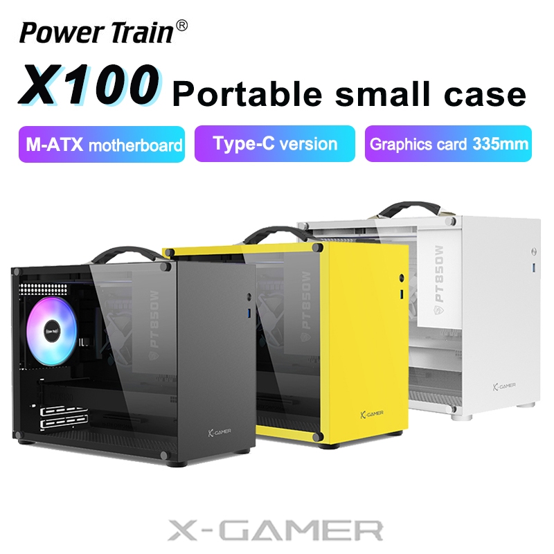 Power Train X100 Portable Handheld Case Mini-ITX/MATX Motherboard USB3 ...