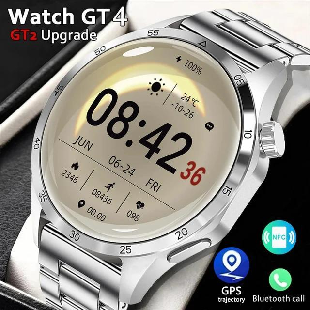 For Huawei GT4 Plus Smartwatch Men's AMOLED Screen Bluetooth Call GPS ...