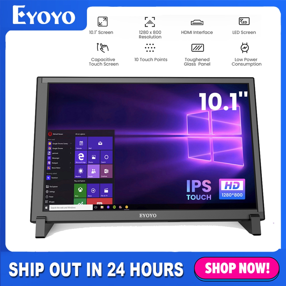 EYOYO 7 Inch Touch Screen Panel IPS Raspberry Display LCD DIY Monitor ...